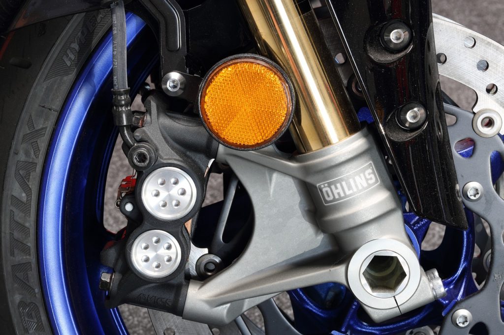 Sie Fahren Ein Motorrad Mit Abs